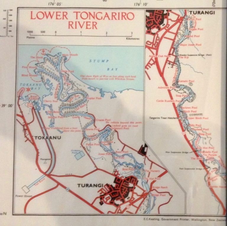 Old Tongariro Fishing Maps – Tongariro River Motel