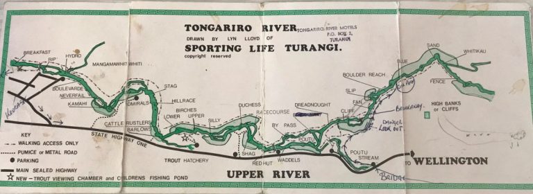 Old Tongariro Fishing Maps – Tongariro River Motel